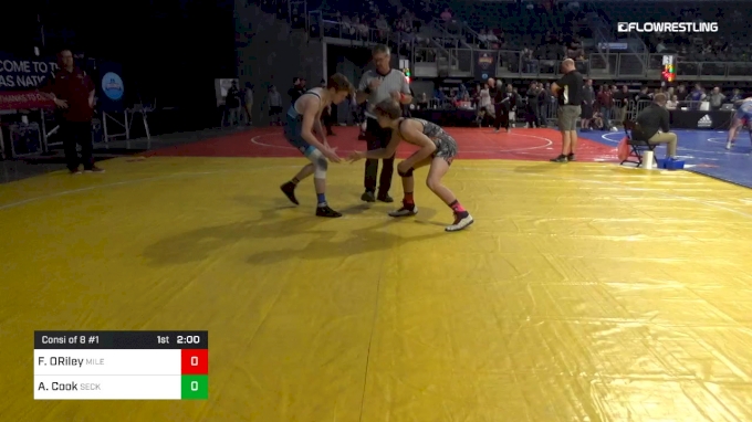 128 lbs Consi Of 8 #1 - Finnegan ORiley, Mile High WC vs Aydan Cook ...