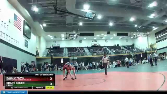 119 lbs Cons. Round 2 - Brady Bixler, Indiana vs Kale Symons, Northwood ...