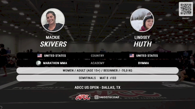 Mackie Skivers vs Lindsey Huth 2024 ADCC Dallas Open at the USA Fit Games