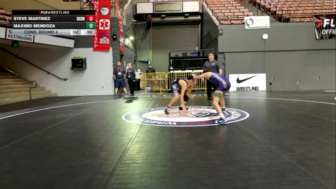 Cadet Boys Lower - 120 lbs Cons. Round 4 - Steve Martinez, Righetti ...