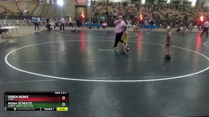 55 lbs Champ. Round 1 - Noah Schultz, Rabbit Wrestling Club vs Owen ...