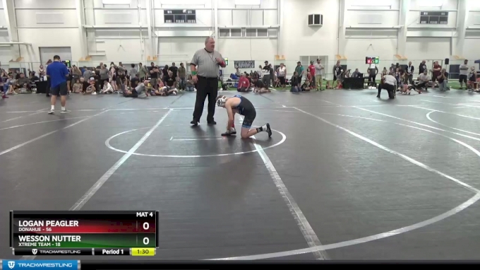 110 lbs Round 1 (8 Team) - Logan Peagler, Donahue vs Wesson Nutter ...