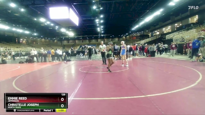 125 lbs Cons. Round 3 - Emmie Reed, Jefferson vs Christelle Joseph ...