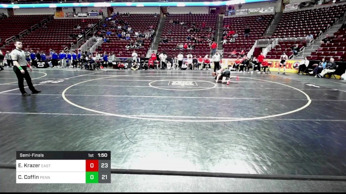 121 lbs Semifinal - Ethan Krazer, Easton vs Cole Coffin, Pennridge