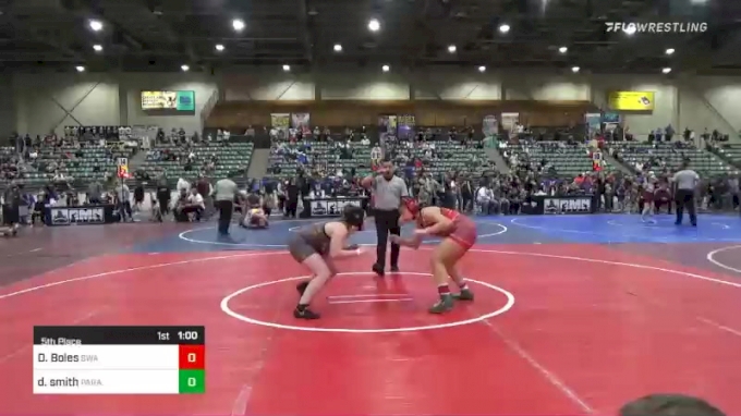 145 lbs 5th Place - Diamond Boles, Swamp Monsters vs Dusti Smith ...