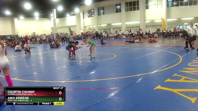 110 lbs Round 7 (8 Team) - Courtni Chuway, Illinois Cornstars Gold vs ...