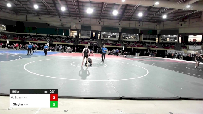 120 lbs Consi Of 16 #1 - Mason Lum, St. John's School vs Isaac Slayter ...