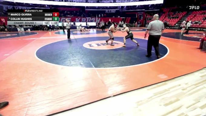 2A 285 lbs Champ. Round 1 - Marco Olvera, Midlothian (Bremen) vs Collin ...