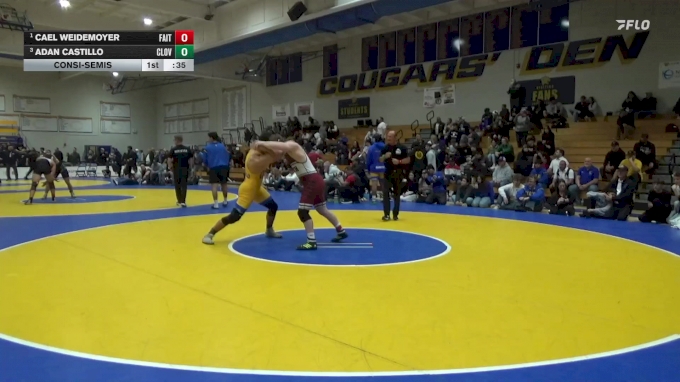 218 lbs Consolation - Cael Weidemoyer, Faith Christian (PA) vs Adan ...