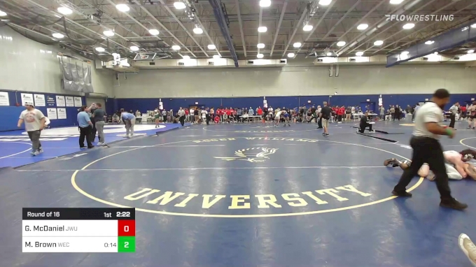 149 lbs Round Of 16 - Gabe McDaniel, JWU vs Markus Brown, Wisconsin-Eau ...