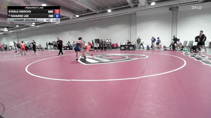 Champ. Round 2 - Steele Diercks, Big Game Wrestling Club vs Tavarre Lee ...