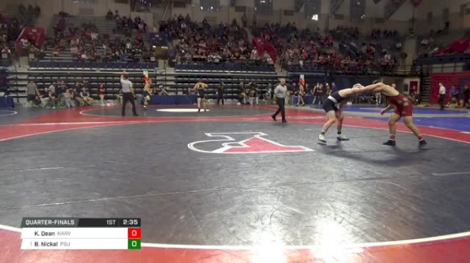 184 lbs Quarterfinal - Kanon Dean, Harvard vs Bo Nickal, Penn State