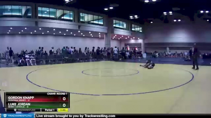 106 lbs Champ Round 1 (16 Team) - Gordon Knapp, Montana Sidney vs Luke ...