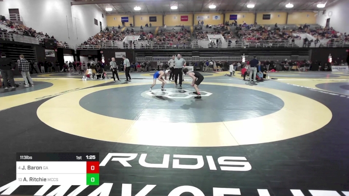113 lbs Round Of 16 - Jack Baron, Germantown Academy vs Axel Ritchie ...