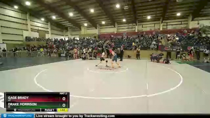 130 lbs 1st Place Match - Gage Brady, UT vs Drake Morrison, ID