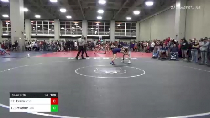 120 lbs Round Of 16 - Easton Evans, Mountain Crest vs Logan Crowther ...