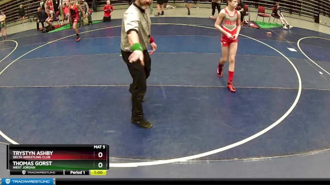 93 lbs Cons. Semi - Thomas Gorst, West Jordan vs Trystyn Ashby, Delta ...