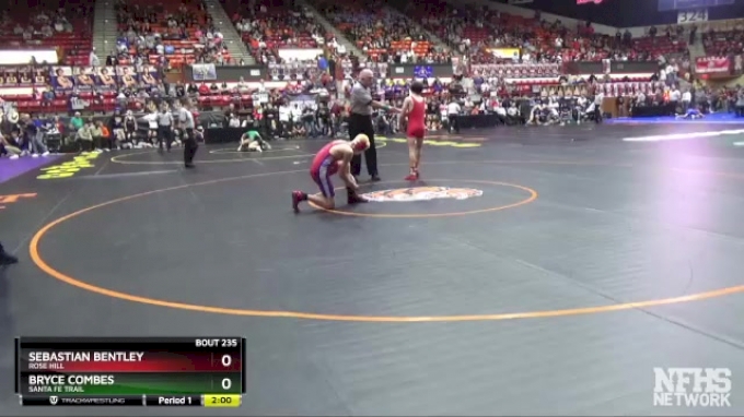 4A 120 lbs Quarterfinal - Sebastian Bentley, Rose Hill vs Bryce Combes ...