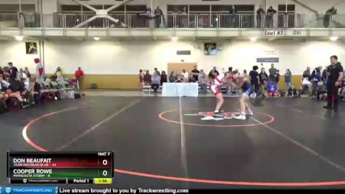 136 lbs Round 1 (8 Team) - Don Beaufait, Team Michigan Blue vs Cooper ...