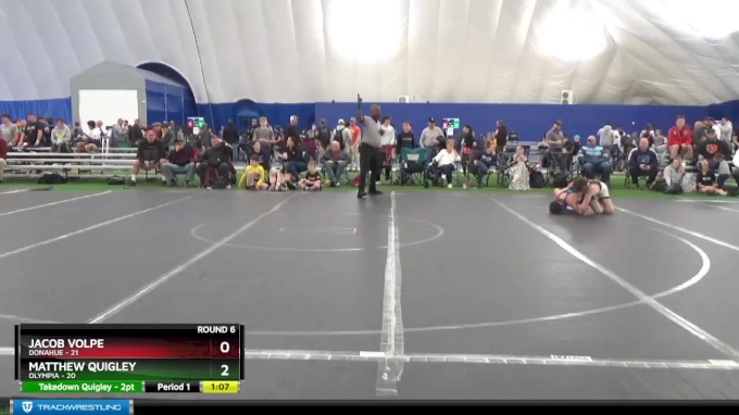 115 lbs Round 6 (10 Team) - Jacob Volpe, Donahue vs Matthew Quigley ...