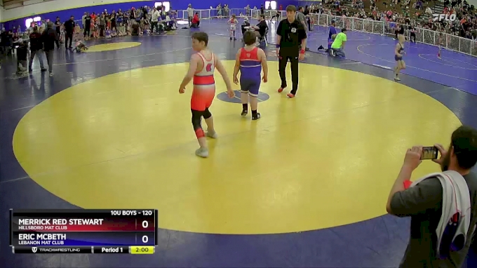 120 lbs Round 1 - Merrick RED Stewart, Hillsboro Mat Club vs Eric ...