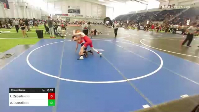 123 lbs Consolation - Aj Russell, Lions WC vs Logan Zepeda, Aces