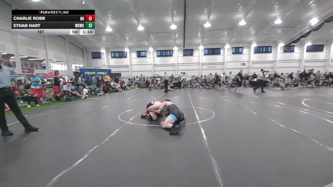 157 lbs Round 2 (6 Team) - Charlie Robb, Ohio Gold vs Ethan Hart ...