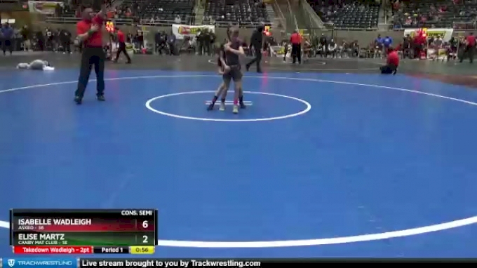 65 lbs Cons. Semi - Elise Martz, Canby Mat Club vs Isabelle Wadleigh, Askeo
