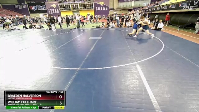 150 lbs Cons. Round 3 - Braeden Halverson, MATPAC Wrestling Club vs ...