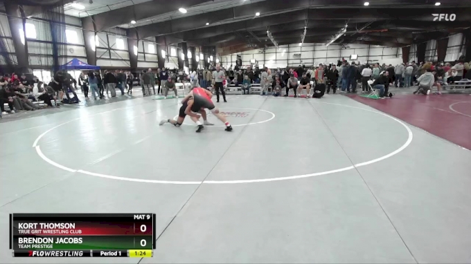 160 lbs Quarterfinal - Brendon Jacobs, Team Prestige vs Kort Thomson ...