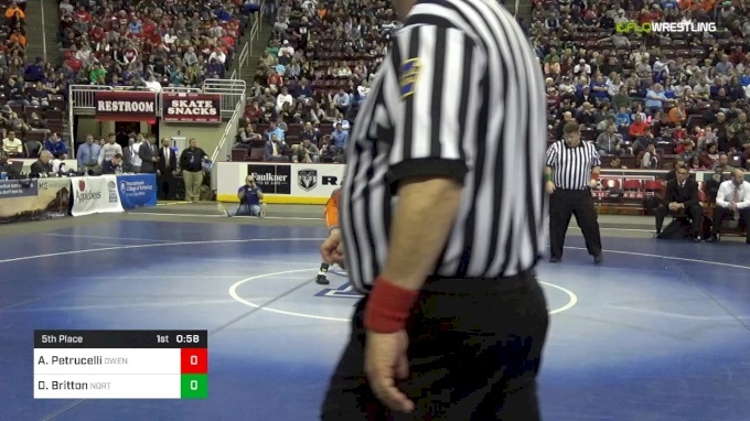 138 lbs 5th Place - Antonio Petrucelli, Owen J. Roberts vs Devon ...