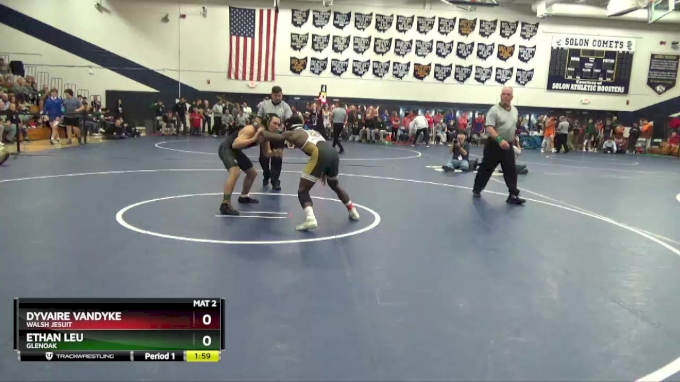 144 lbs Semifinal - DyVaire VanDyke, Walsh Jesuit vs Ethan Leu, GlenOak