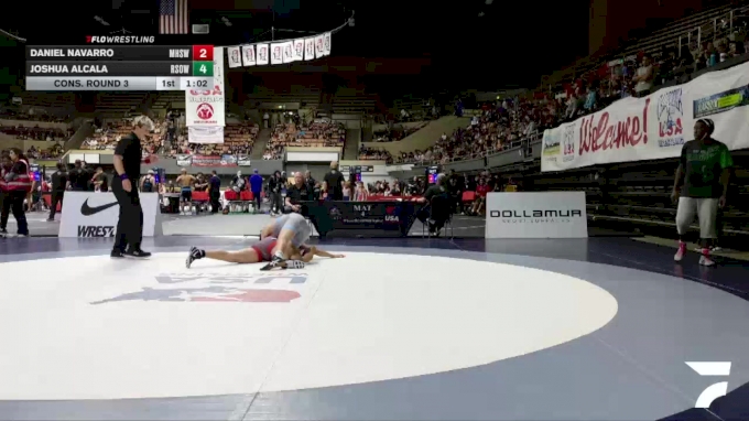 All Cadet Boys Freestyle Upper - 165 lbs Cons. Round 3 - Daniel Navarro ...