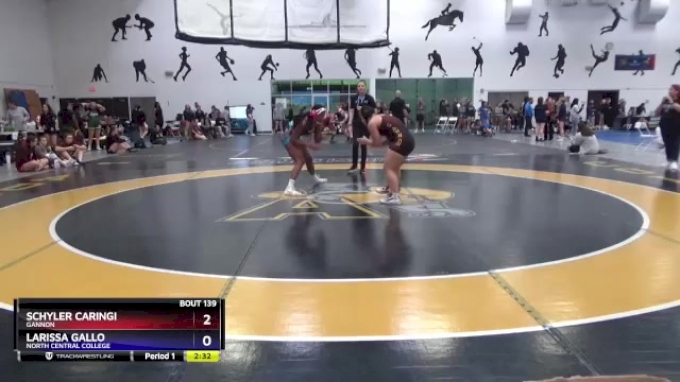 170 lbs Champ. Round 2 - Schyler Caringi, Gannon vs Larissa Gallo ...