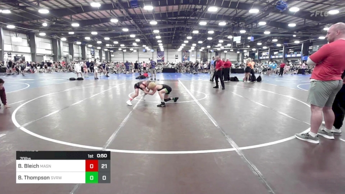 70 lbs Rr Rnd 2 - Bradey Bleich, Mat Assassins White vs Blayden ...