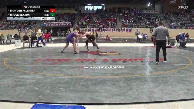 215 lbs Champ. Round 1 - Brayden Allender, Campbell County vs Brock ...