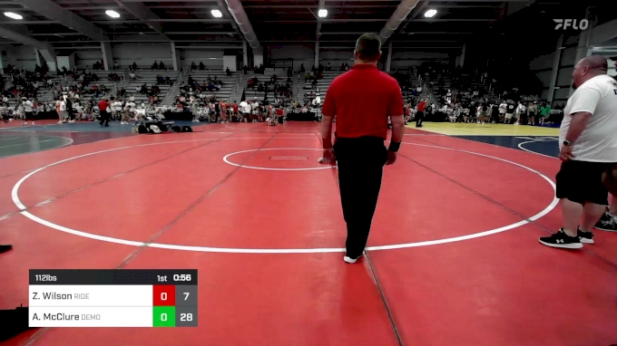 112 lbs Rr Rnd 3 - Zander Wilson, Ride Out Wrestling Club vs Aidan ...