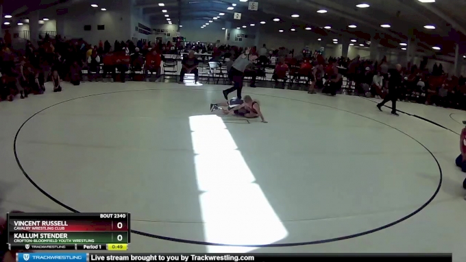 18 lbs Cons. Semi - Vincent Russell, Cavalry Wrestling Club vs Kallum ...