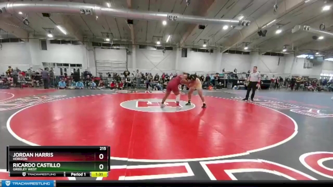 215 lbs Champ. Round 1 - Jordan Harris, Horizon vs Ricardo Castillo ...