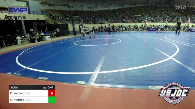 80 lbs Round Of 32 - Collin Yocham, Coweta Tiger Wrestling vs Hutson ...