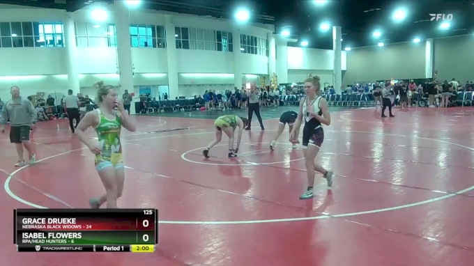 125 lbs Round 4 (8 Team) - Grace Drueke, Nebraska Black Widows vs ...
