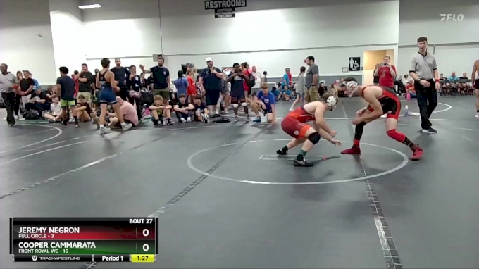 132 lbs Round 7 (8 Team) - Cooper Cammarata, Front Royal WC vs Jeremy ...