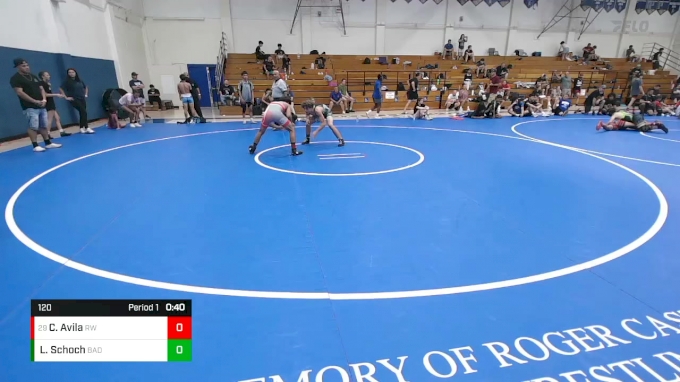 120 lbs Cons. Round 4 - Caiden Avila, Red Wave vs Luke Schoch, Bay Area ...