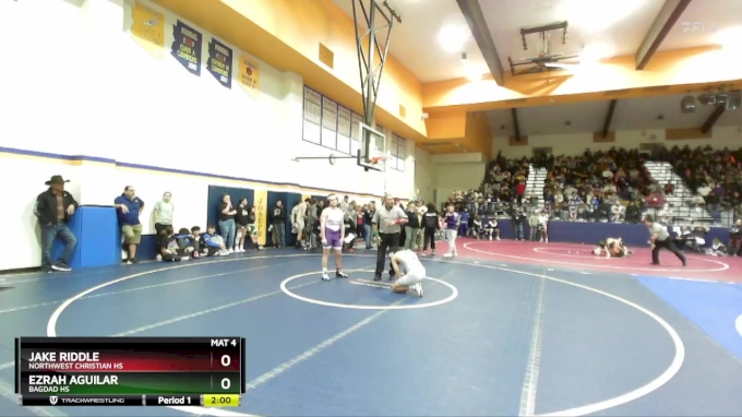 150 lbs Round 5 - Jake Riddle, Northwest Christian HS vs Ezrah Aguilar ...