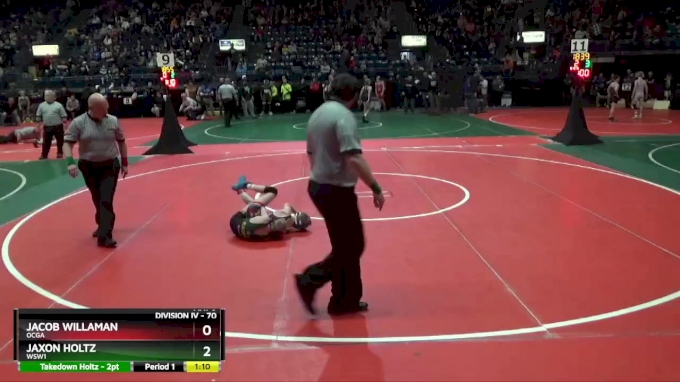 70 lbs Semifinal - Jaxon Holtz, WSW1 vs Jacob Willaman, OCGA