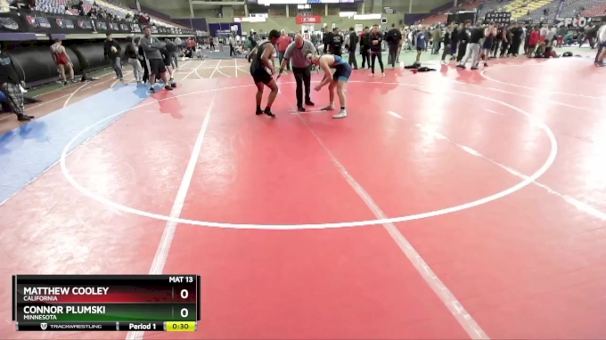 190 lbs Cons. Round 4 - Matthew Cooley, California vs Connor Plumski ...