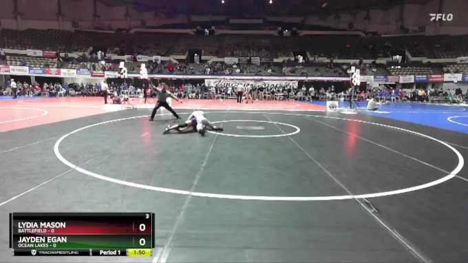 106 lbs Champ Round 1 (16 Team) - Jayden Egan, Ocean Lakes vs Lydia ...