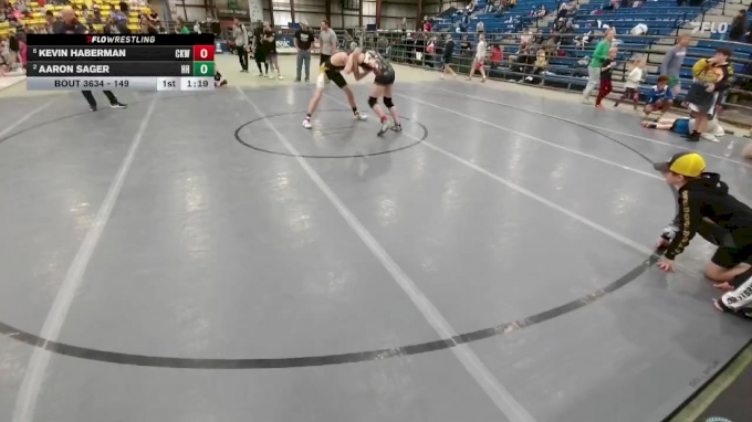 149 lbs 1st Place Match - Kevin Haberman, Camel Kids Wrestling vs Aaron ...