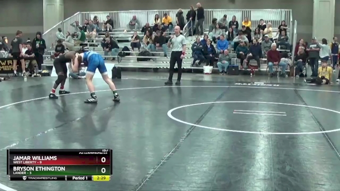 157 lbs Quarters & 1st Wb (16 Team) - Bryson Ethington, Lander vs Jamar ...