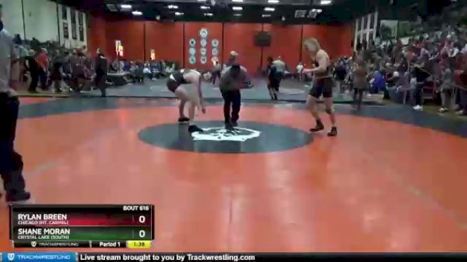 182 lbs Cons. Semi - Rylan Breen, Chicago (MT. CARMEL) vs Shane Moran ...